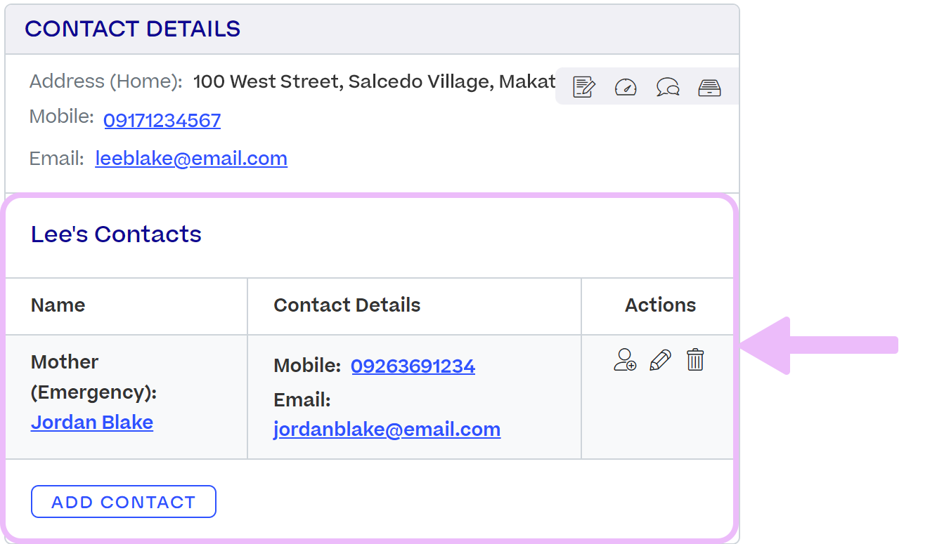Guide to patient emergency contacts – Halaxy Help Guide | Philippines